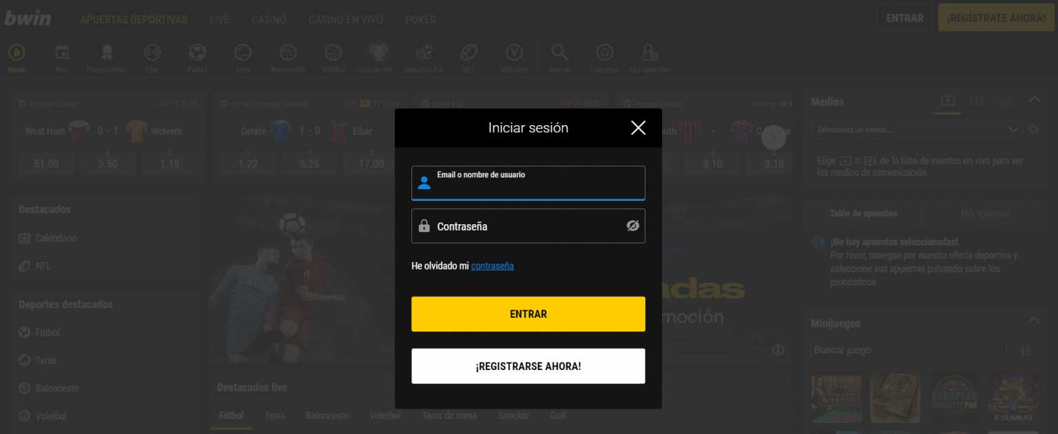 Bwin Login en España 💲 Simple Bwin Entrar, Iniciar Sesión